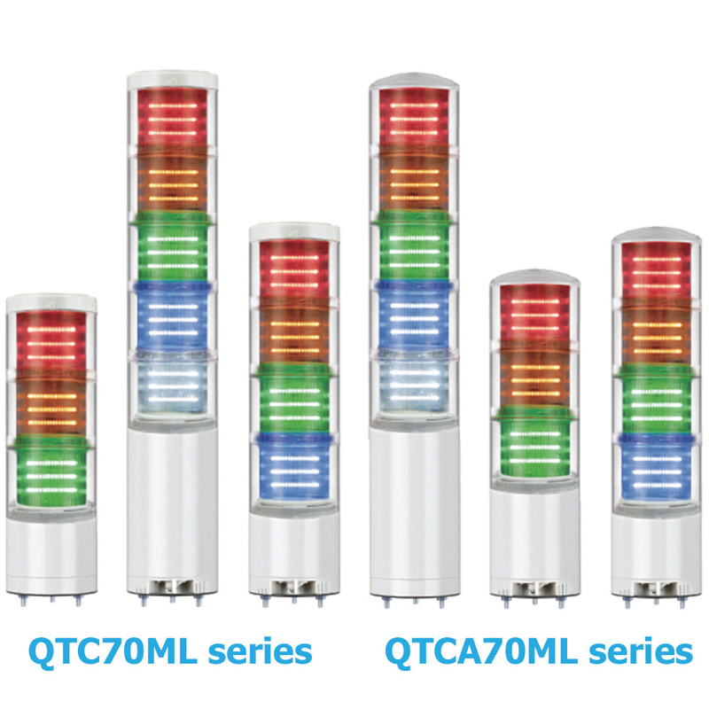 Ø70mm LED steady/flashing tower lights QLight QTC70ML series QTC70ML-BZ ...