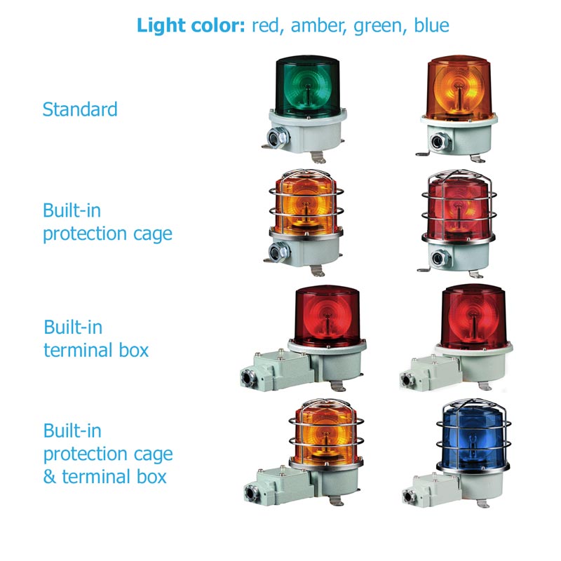 Heavy-duty LED revolving warning lights for vessels and heavy industry ...