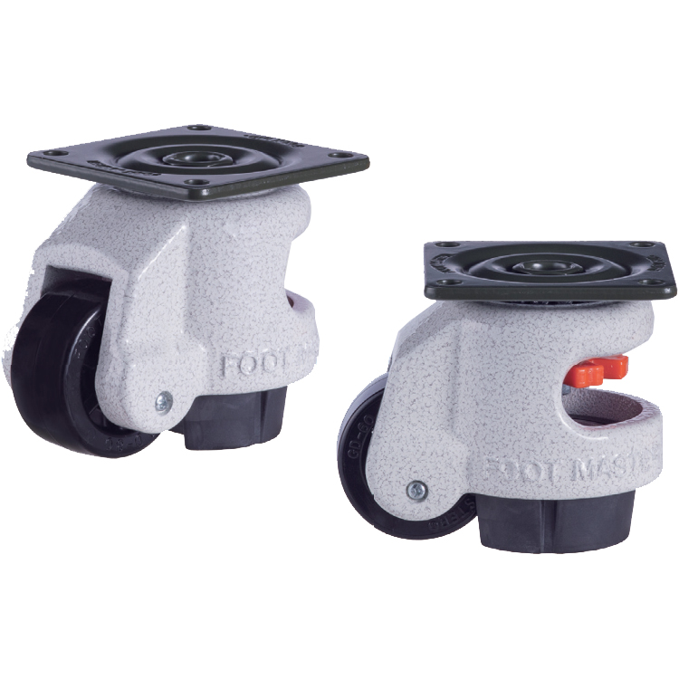 Leveling caster plate mounted FOOT MASTER GDN series GDN-80-F-MCN