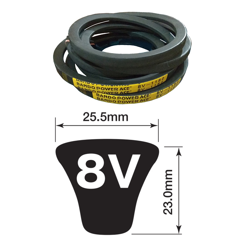 Transmission belt BANDO Power Ace 8V section series