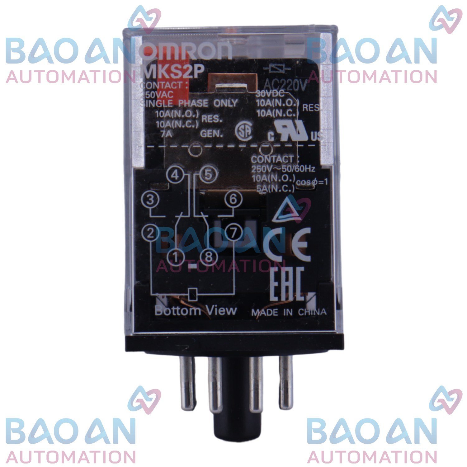 Rơ le trung gian Omron MK-S series MKS2P-2 AC220