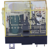 Rơ le trung gian IDEC RJ1S-CL-D24 24VDC 5 chân dẹt 12A - baa.vn
