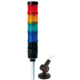 QT50L-BZ-4-24-RAGB-QLA18 - Ø50mm Built-in buzzer modular multi ...