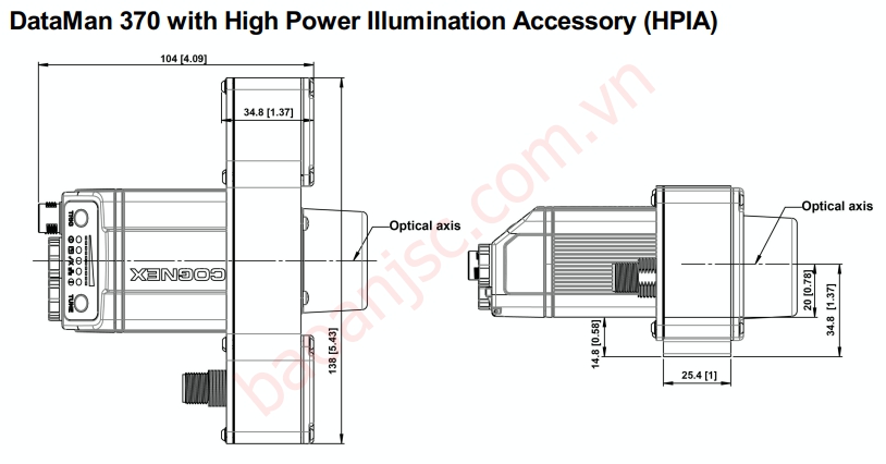 Cognex Fixed-Mount Barcode Reader DataMan 370 Series