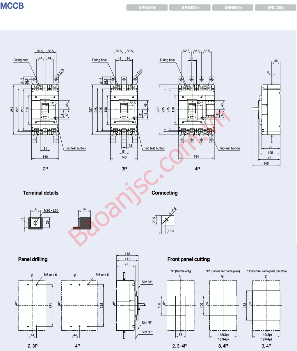 LS MCCB ABN 4P series