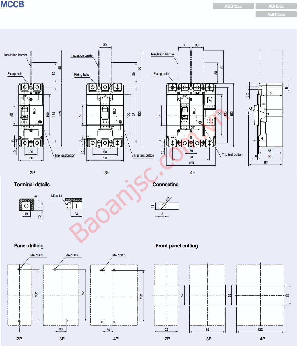 MCCB LS ABS 2P series