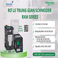 Rơ le trung gian loại nhỏ gọn chân dẹt Schneider RXM series